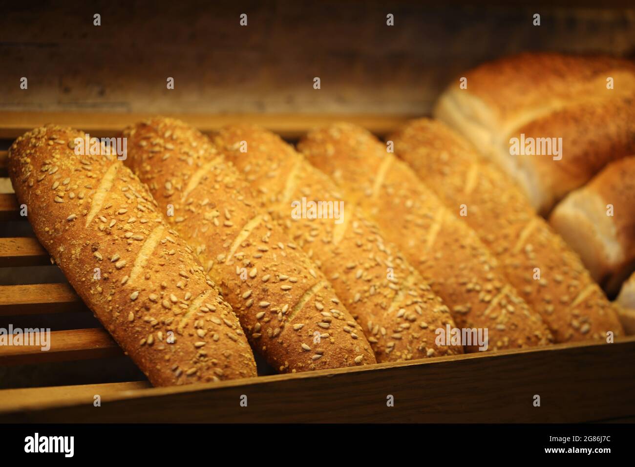 Grain corn bread on the shelf, Bakery Products, Pastry and Bakery Stock ...