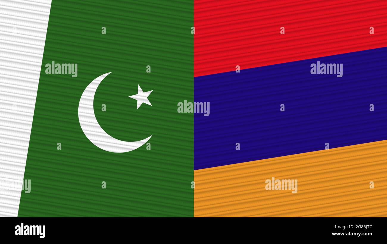 Armenia and Pakistan Two Half Flags Together Fabric Texture ...