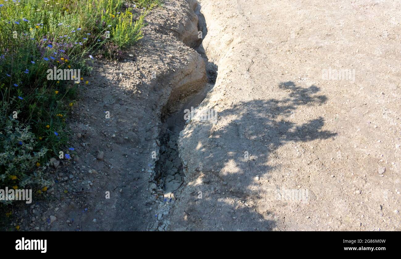 Drainage ditch erosion hi-res stock photography and images - Alamy