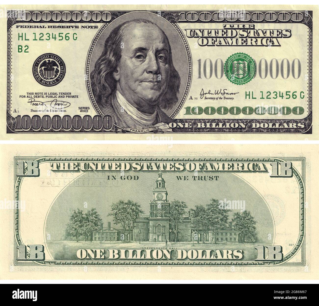 1000000000 Dolares