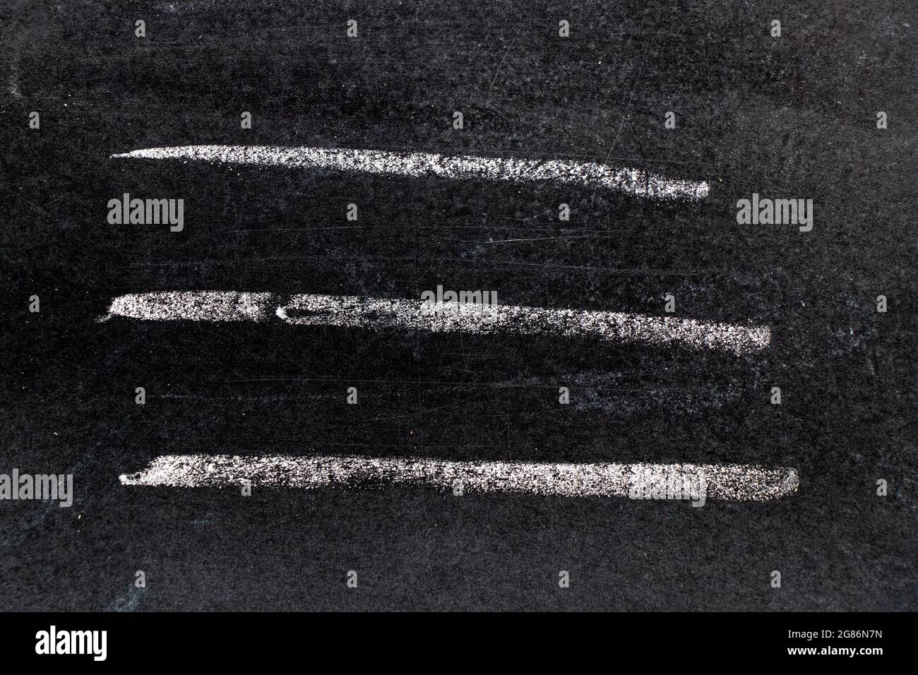 White chalk hand drawing in line shape on black board background Stock ...