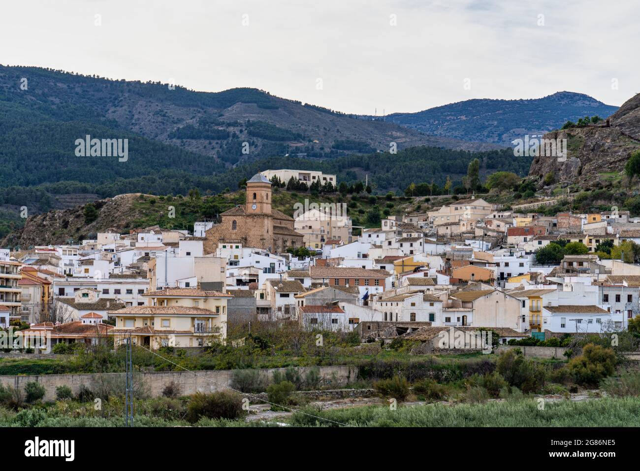 The village Purchena located in Sierra de Los Filabres, in Almeria ...