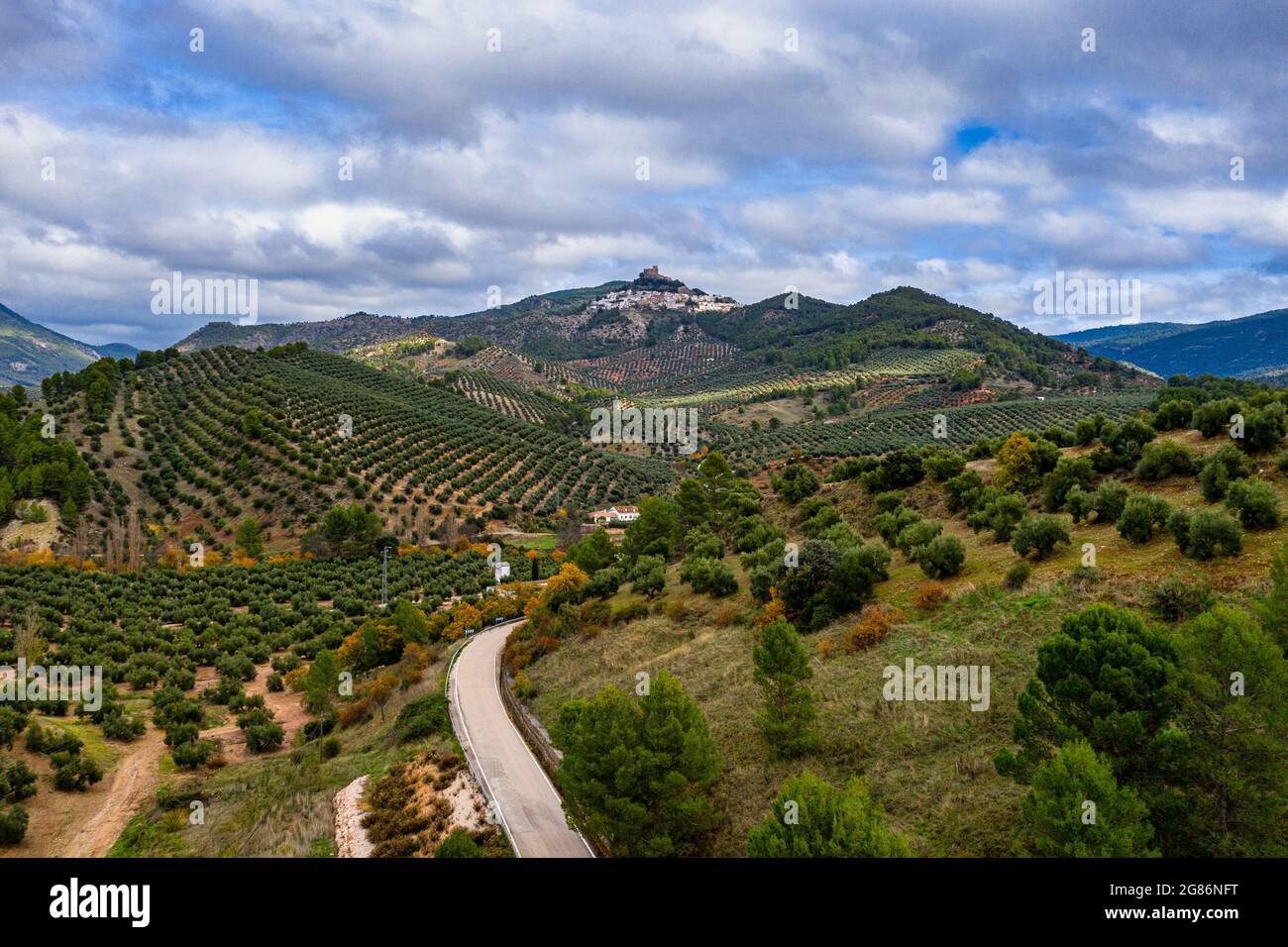 Spanish traditional village Segura de la Sierra. Segura and Las Villas ...