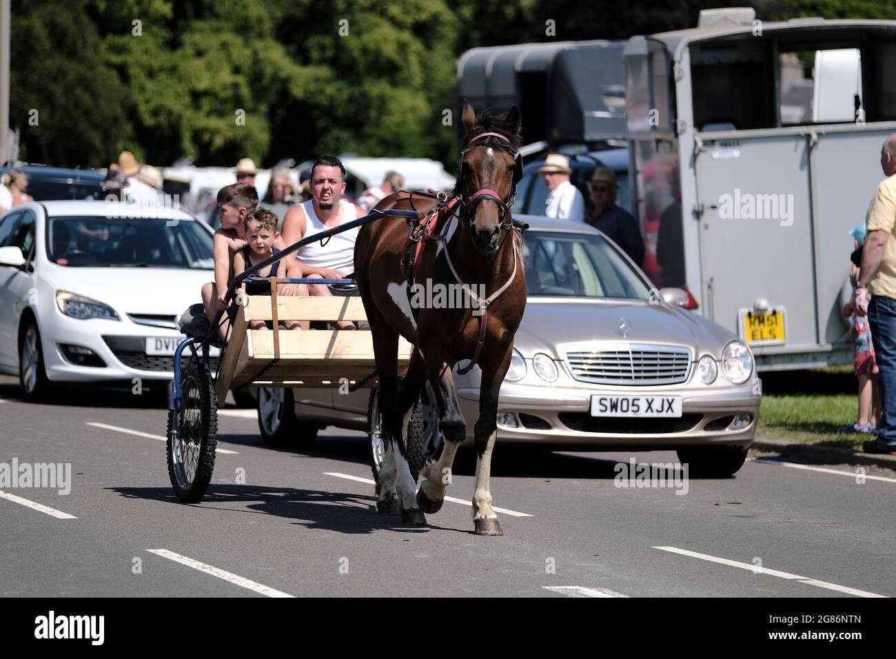 St Boswells, UK. 17th July 2021. Travellers and Romany Gypsies Annual ...