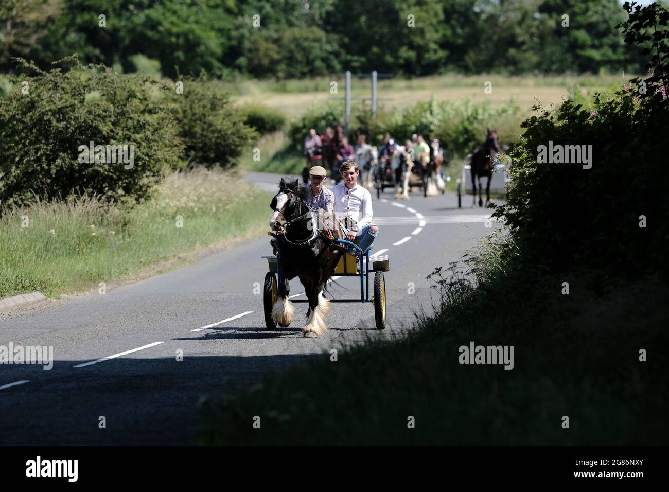 St Boswells, UK. 17th July 2021. Travellers and Romany Gypsies Annual ...