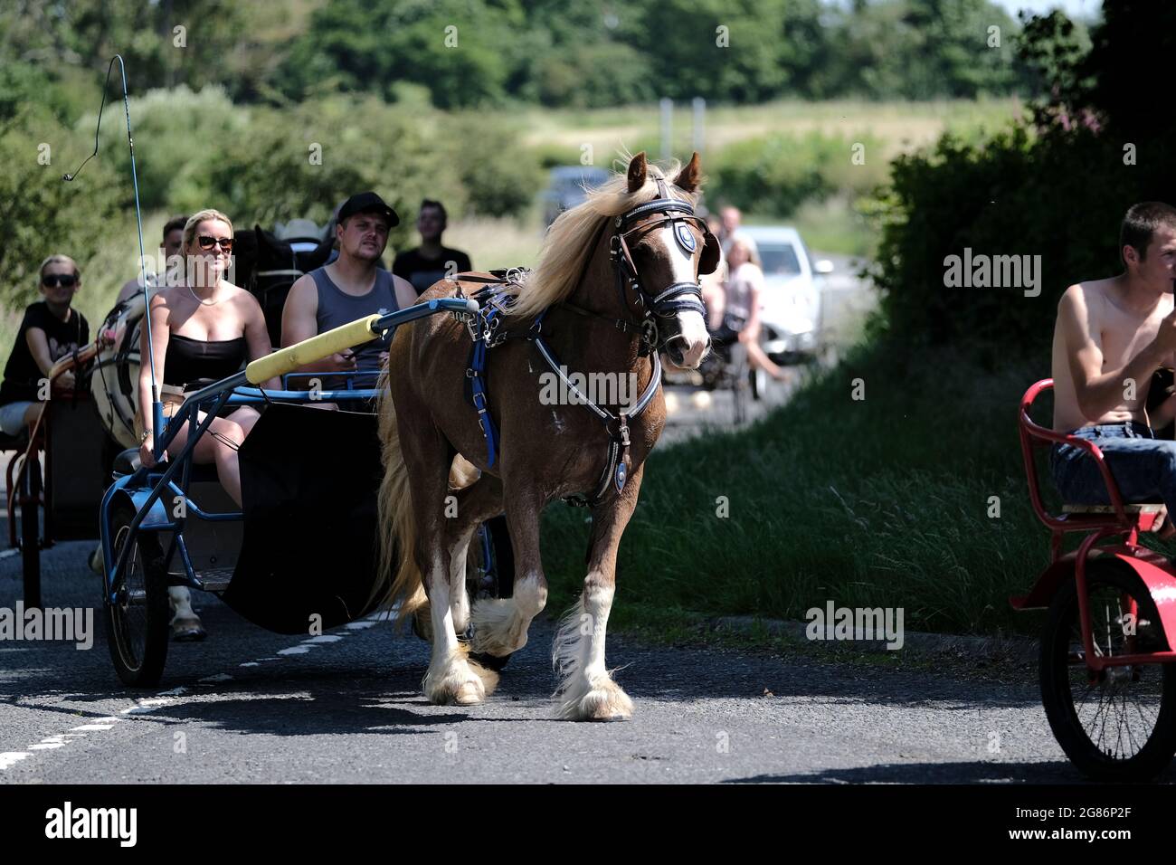 St Boswells, UK. 17th July 2021. Travellers and Romany Gypsies Annual ...