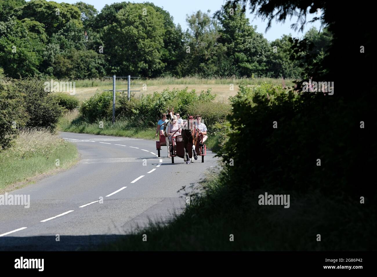 St Boswells, UK. 17th July 2021. Travellers and Romany Gypsies Annual ...