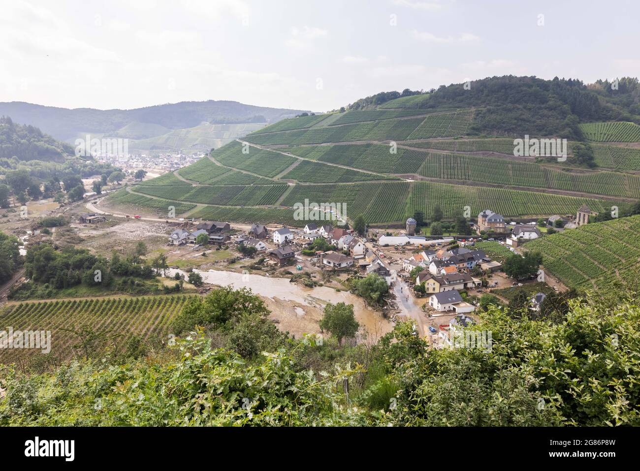 Marienthal, Germany. 17th July, 2021. The river Ahr flows through the ...