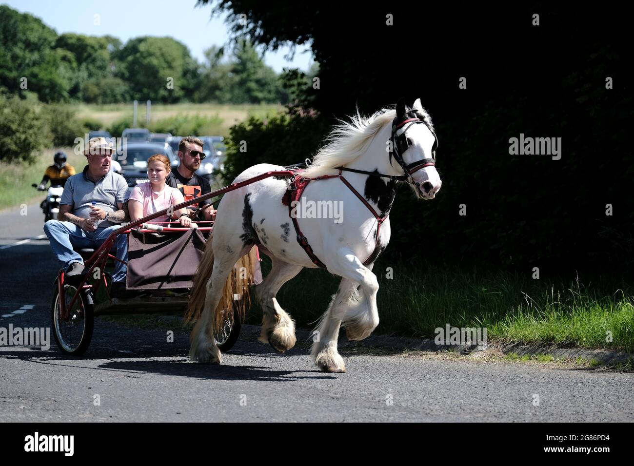 St Boswells, UK. 17th July 2021. Travellers and Romany Gypsies Annual ...