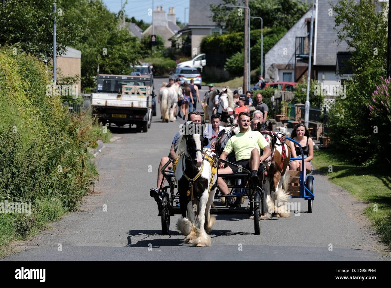 St Boswells, UK. 17th July 2021. Travellers and Romany Gypsies Annual ...