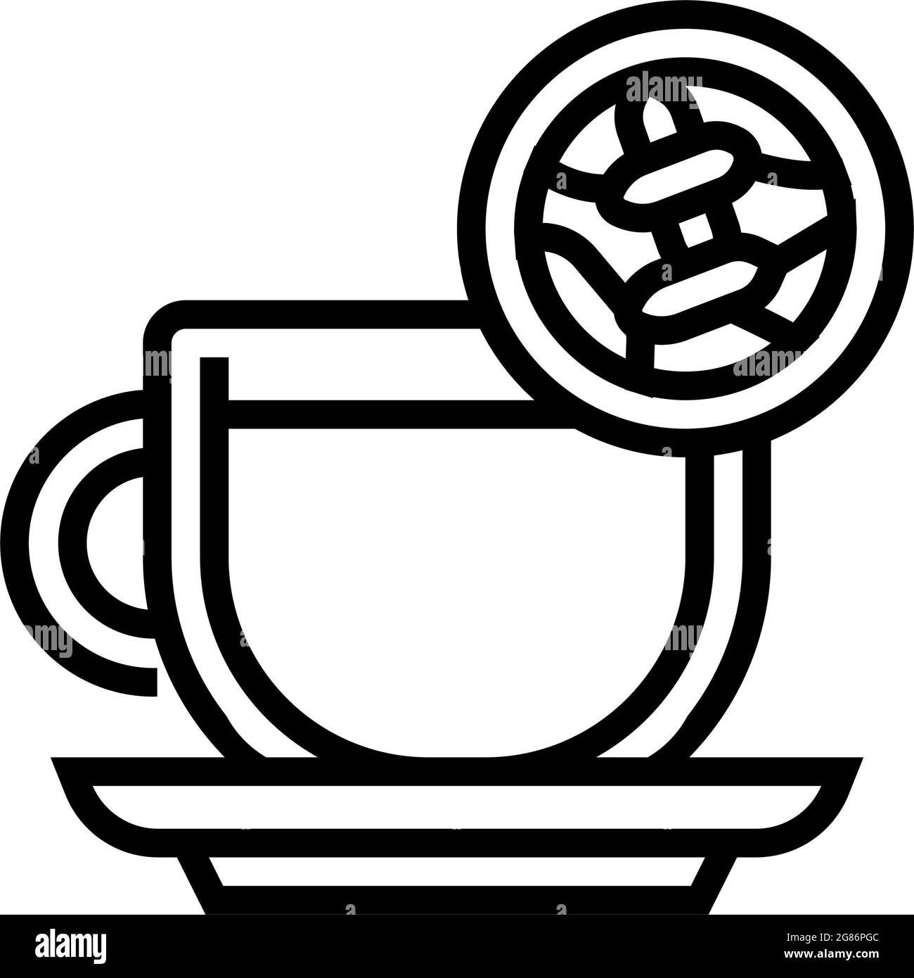 white tea line icon vector illustration Stock Vector Image & Art - Alamy