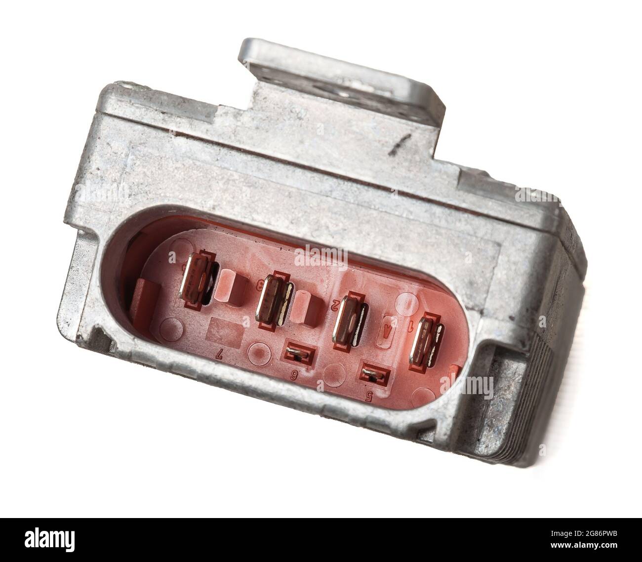 Engine controller on white Cut Out Stock Images & Pictures - Alamy