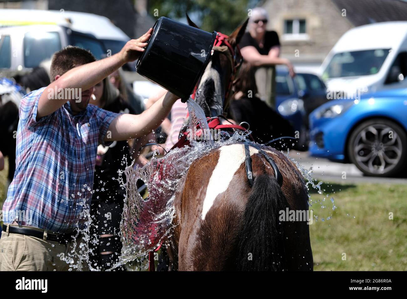 St Boswells, UK. 17th July 2021. Travellers and Romany Gypsies Annual ...