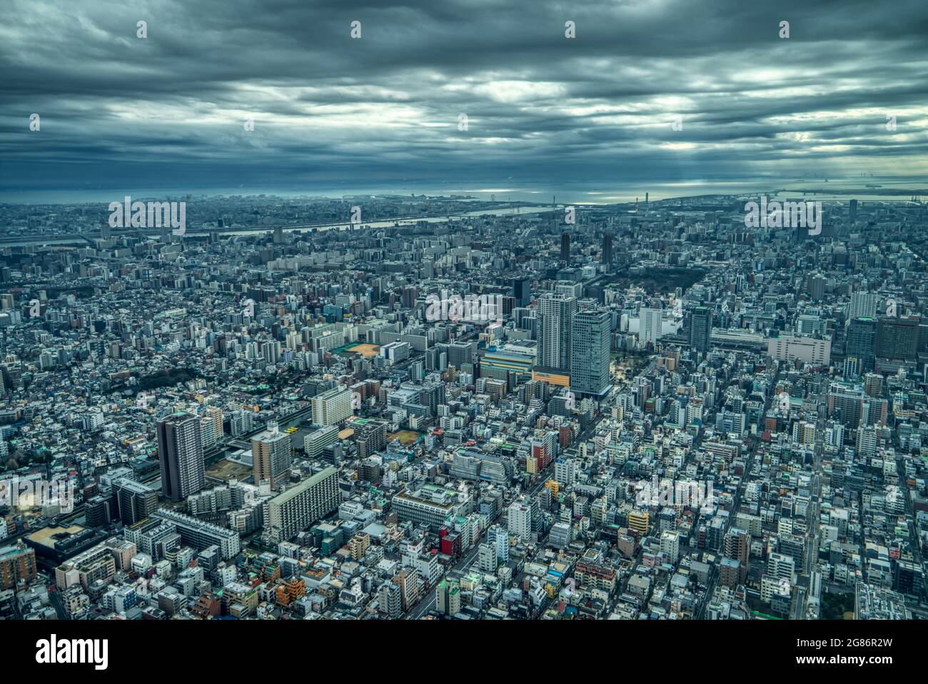 Birds Eye View of Tokyo Stock Photo - Alamy