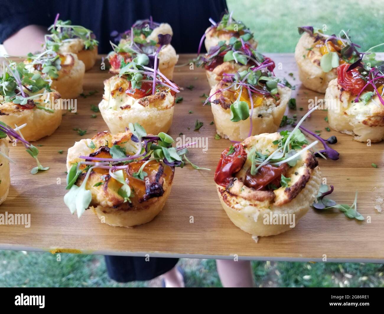 Tomato Tarlet as Appetizer Stock Photo - Alamy
