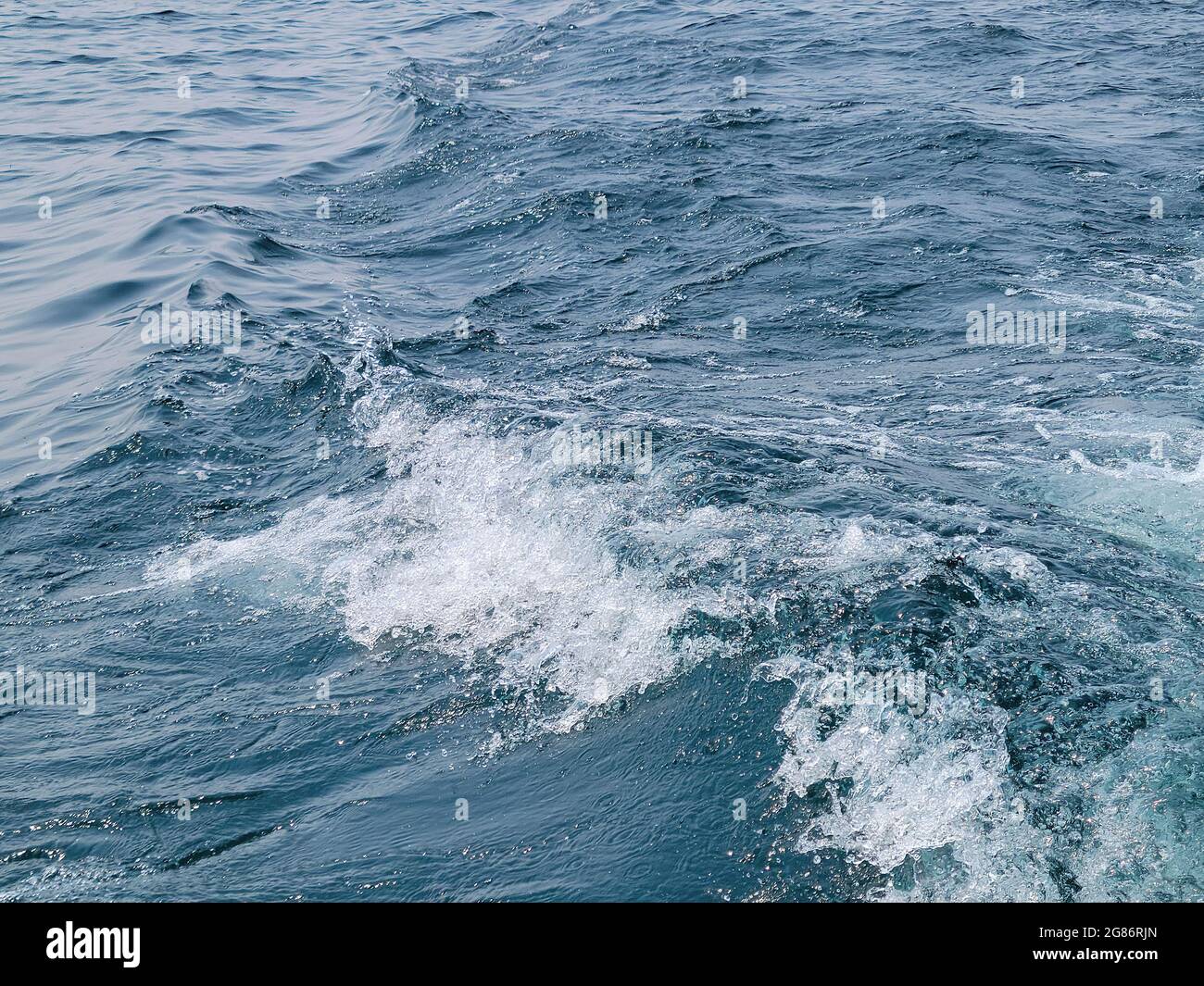 Lake Michigan white wave splash and blue freshwater Stock Photo - Alamy