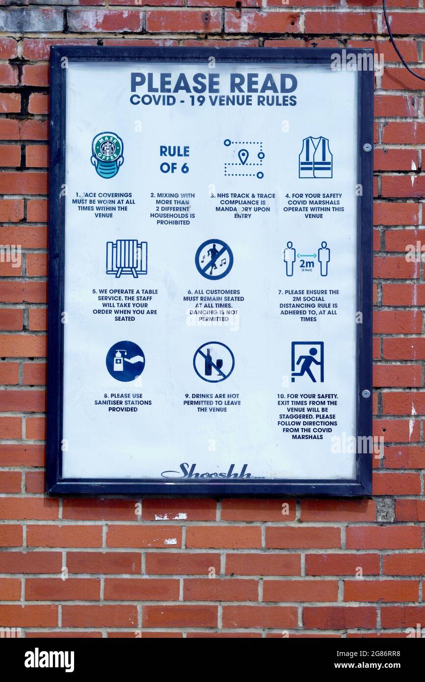 Social distancing information posters hi-res stock photography and ...