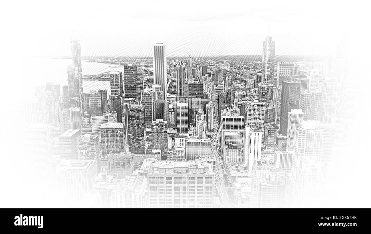 Chicago from above - amazing aerial view 2019 Stock Photo - Alamy