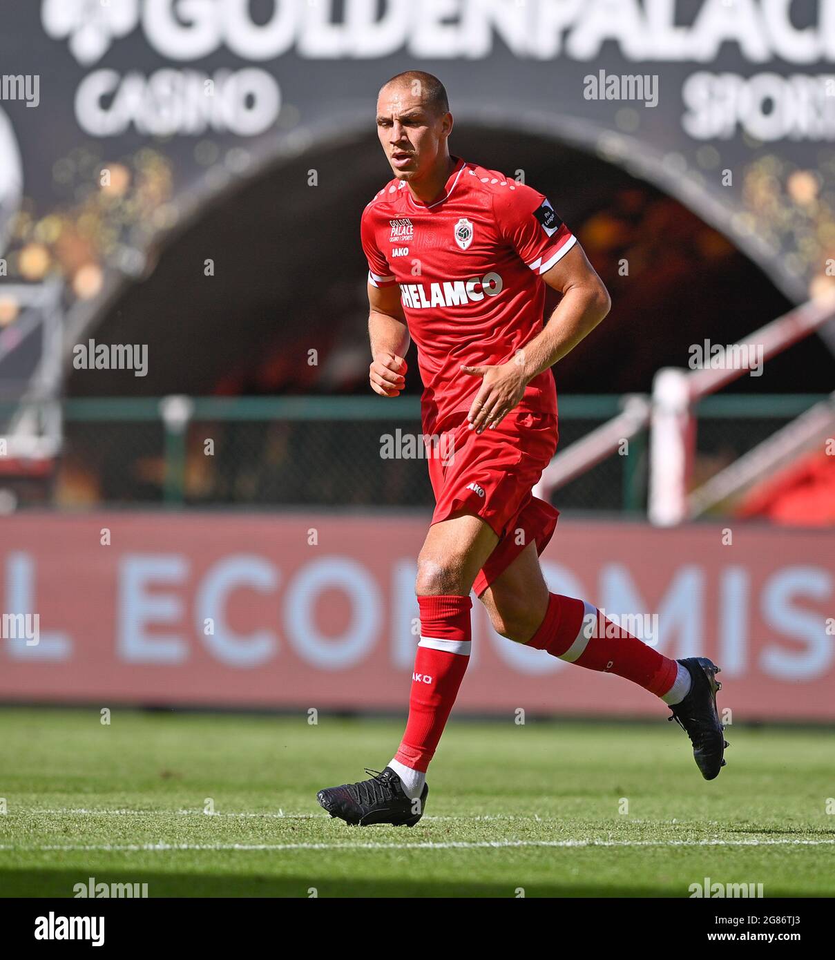 Antwerp's Michael Frey pictured during a friendly soccer game between ...