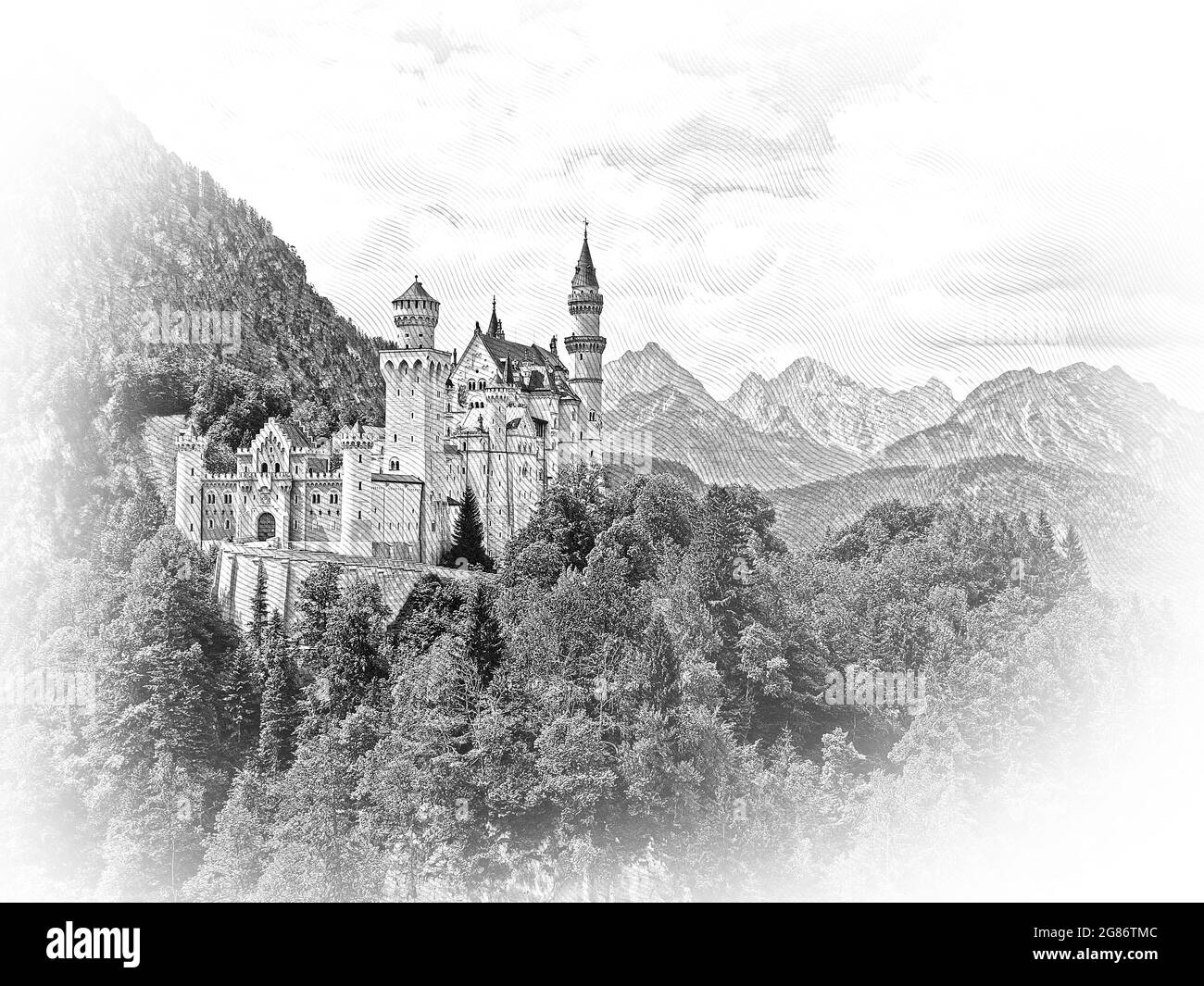 Famous Neuschwanstein Castle in Bavaria Germany Stock Photo - Alamy