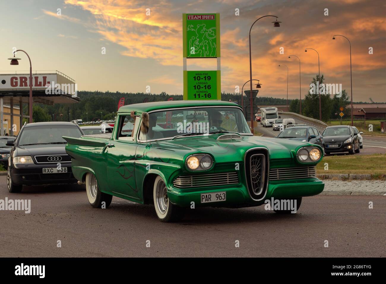 Rattvik, Sweden - July 27.2013: Classic Car Week Rttvik - Ford Ranchero ...