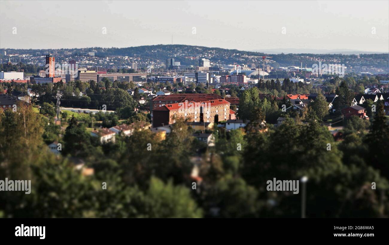 Landscape of the Tonsenhagen neighborhood covered in buildings and ...