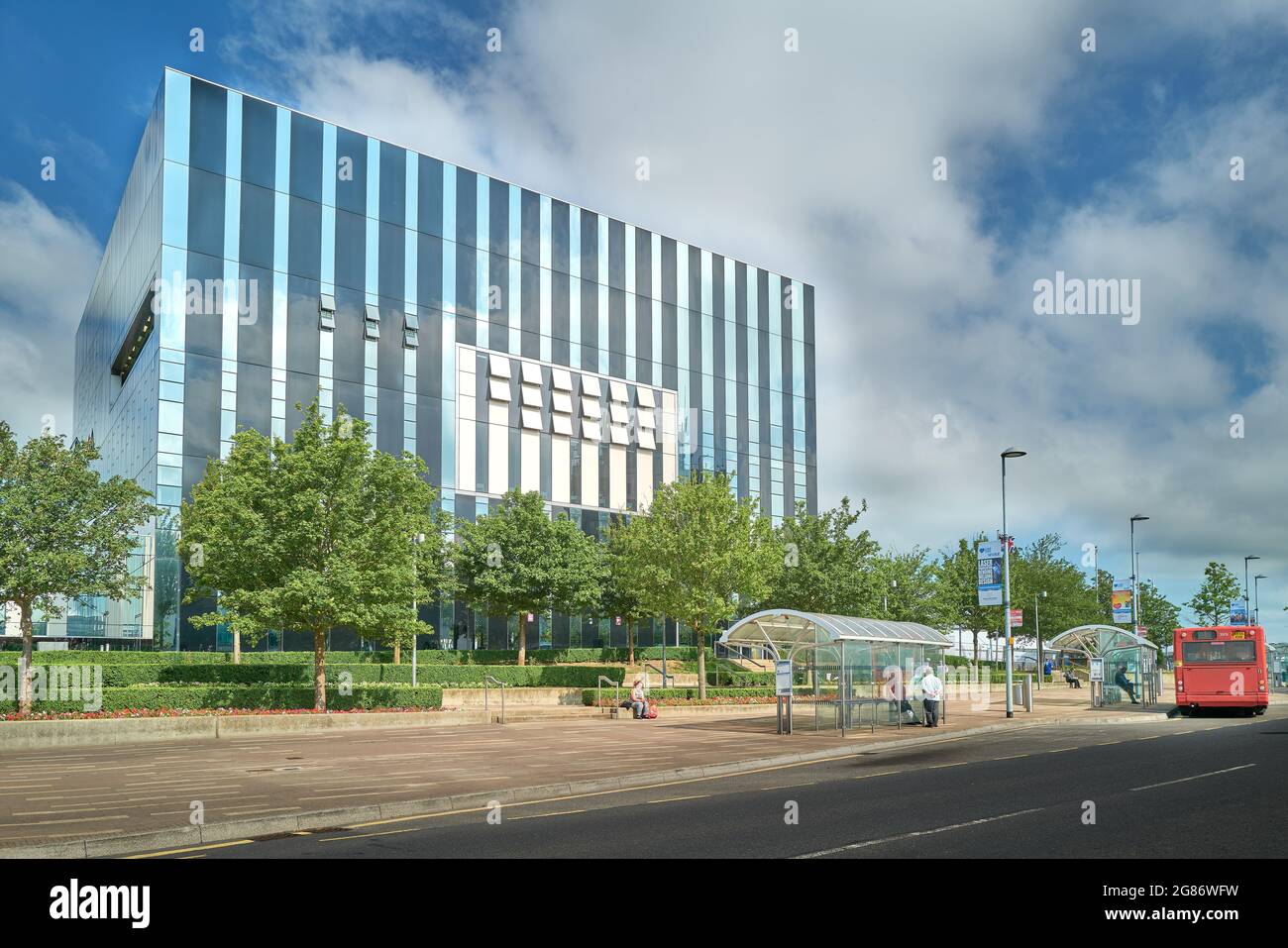 The Cube modern Council building at the town centre of Corby ...