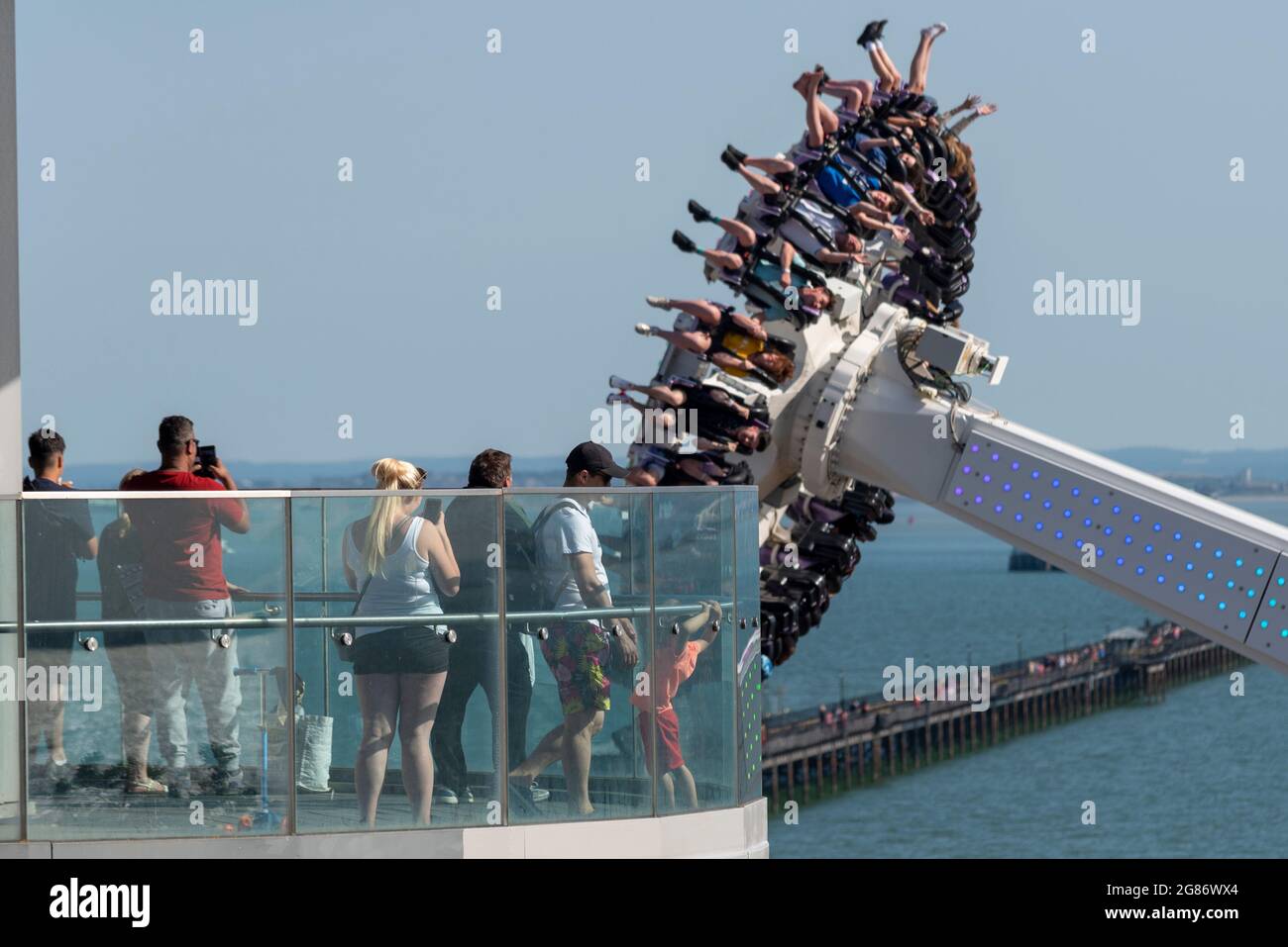 Southend on Sea, Essex, UK. 17th Jul, 2021. The warm and sunny weather ...