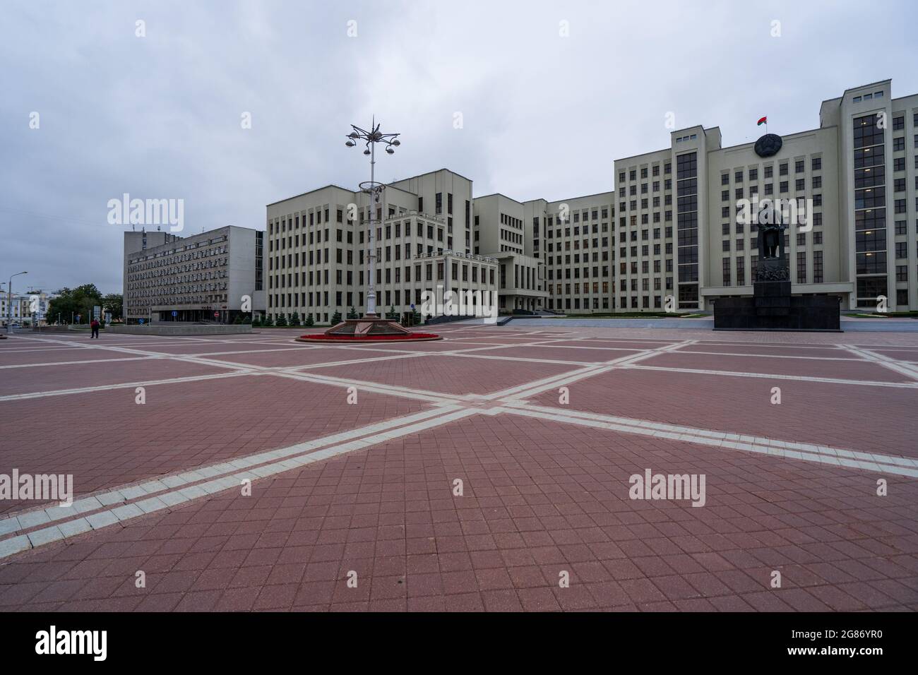Minsk, capital of Belarus, Town centre on a cloudy day Stock Photo - Alamy