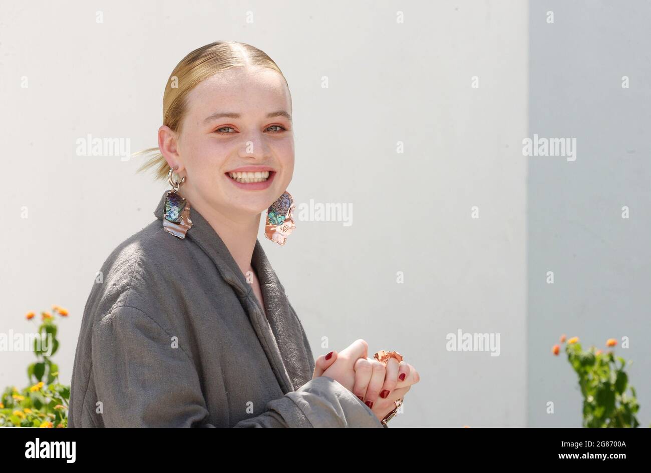 July 15, 2021, CANNES, France: CANNES, FRANCE - JULY 15: Luna Wedler ...