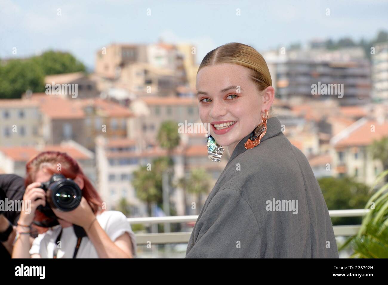 July 15, 2021, CANNES, France: CANNES, FRANCE - JULY 15: Luna Wedler ...