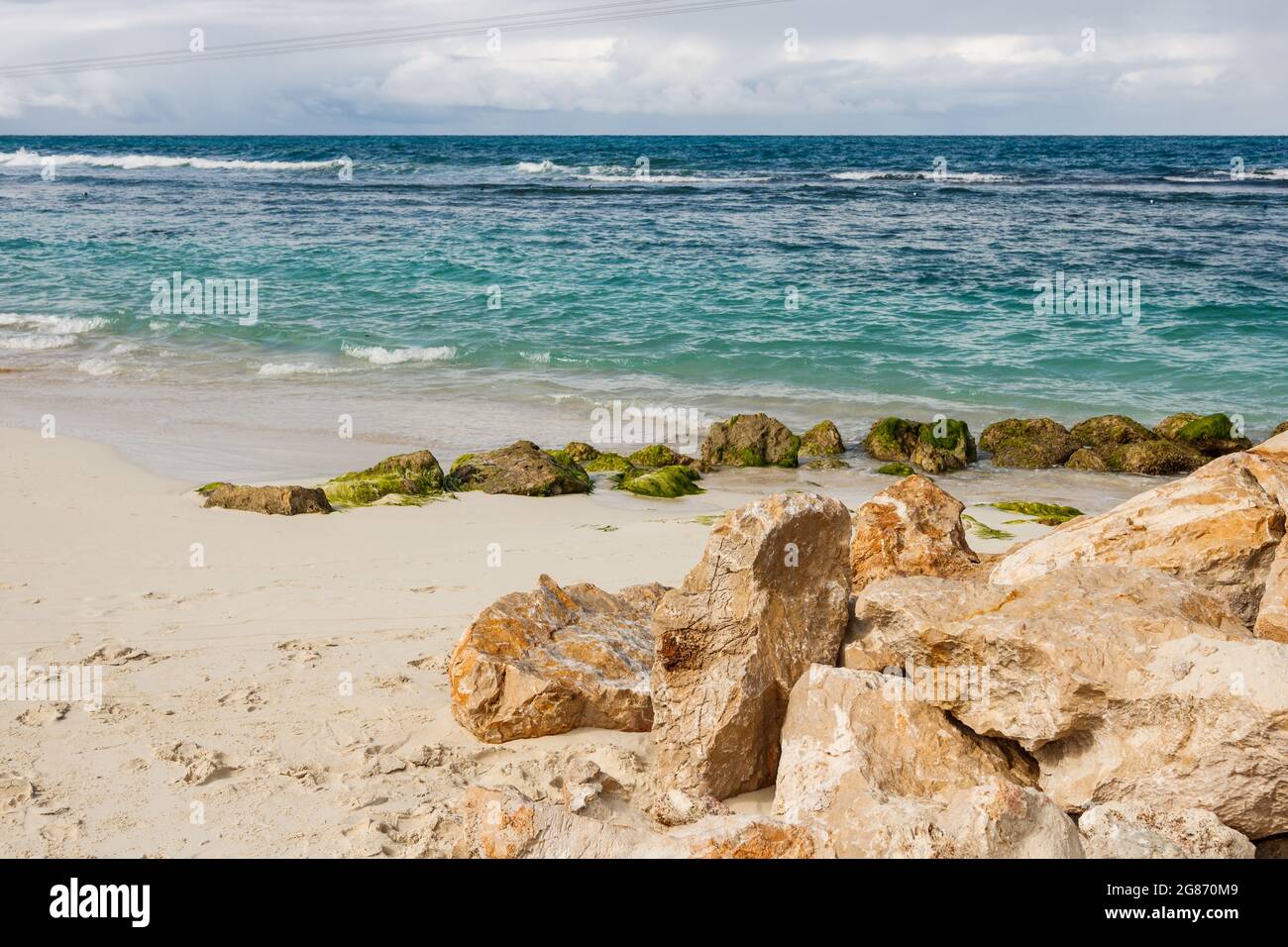 Labadee Island, Haiti. Exotic wild tropical beach with white sand and ...