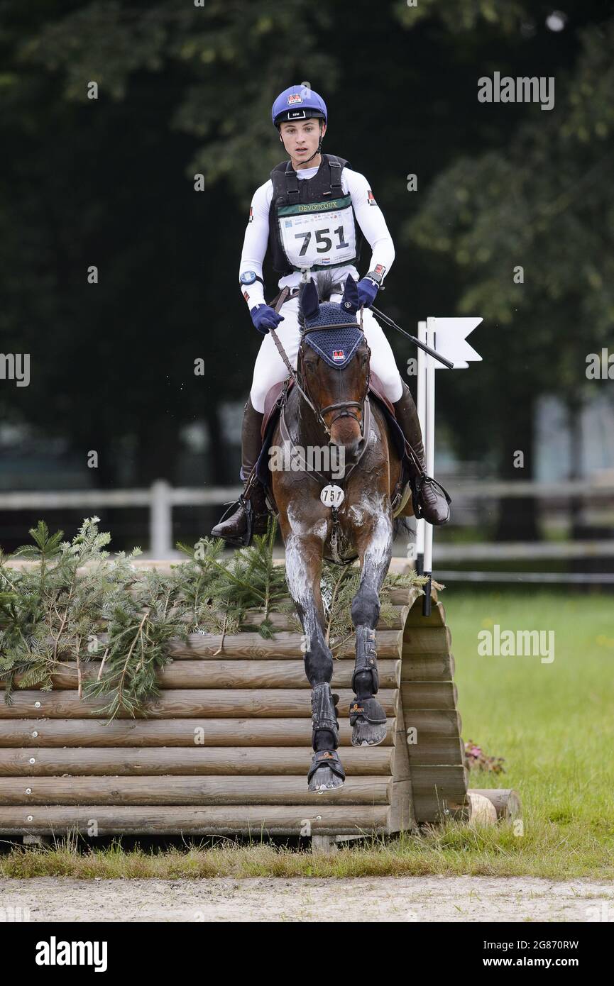 Thierry Van Reine riding ACSI Harry Belafonte during the cross country ...