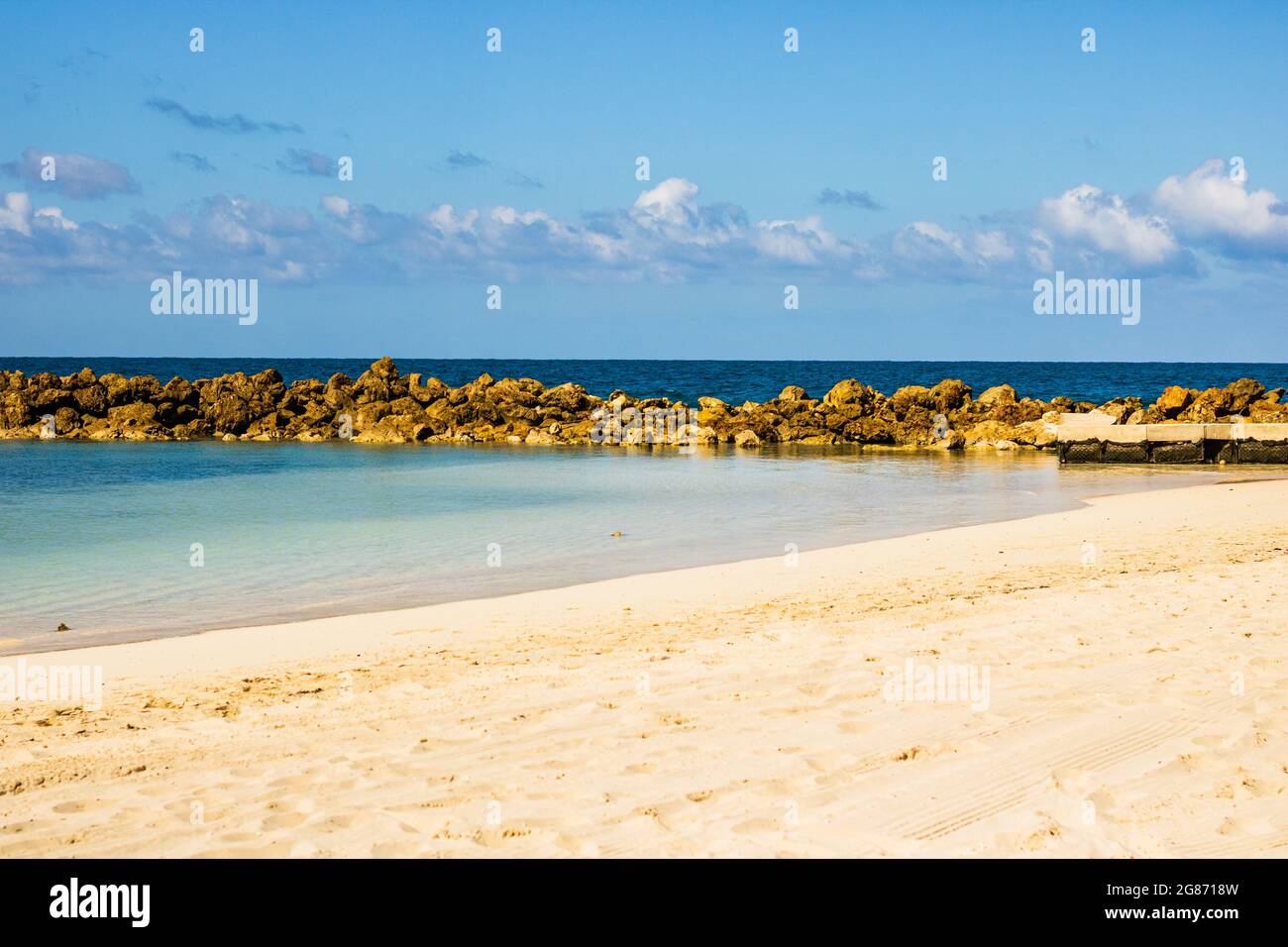 Labadee Island, Haiti. Exotic wild tropical beach with white sand and ...