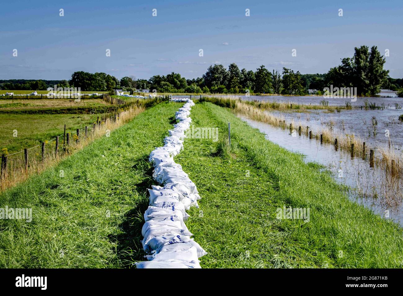 The Dikes built for stopping sea water from flooding the city in Arcen ...