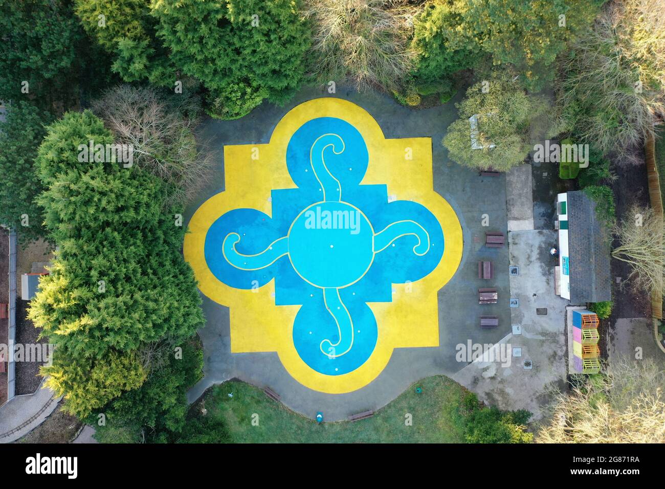 Happy Mount Park Splash Park Stock Photo - Alamy