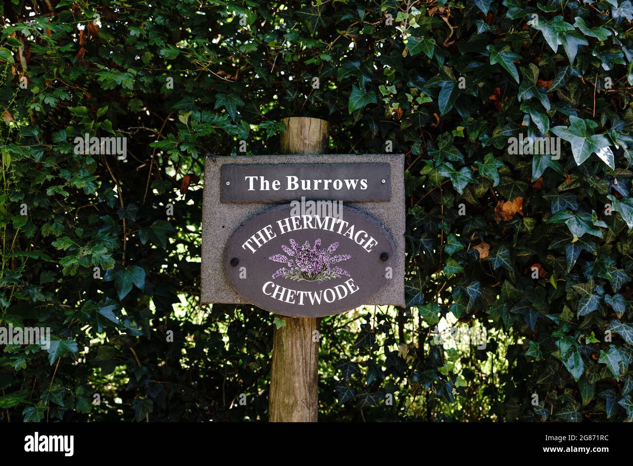 Entrance to The Hermitage, Chetwode, Buckinghamshire, a site which will ...