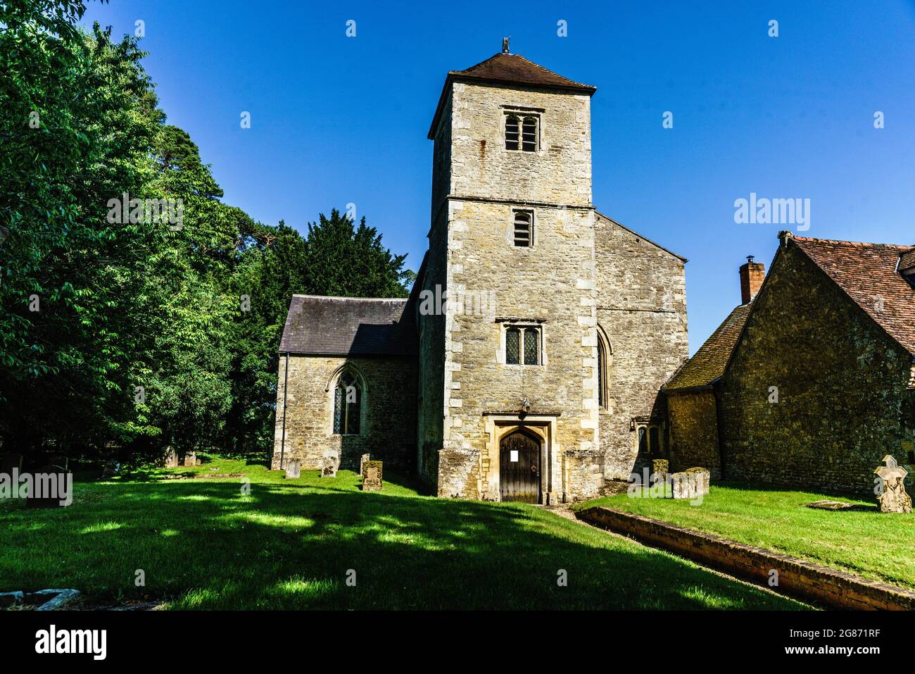 St Mary and St Nicholas church, Chetwode, Buckinghamshire. The building ...