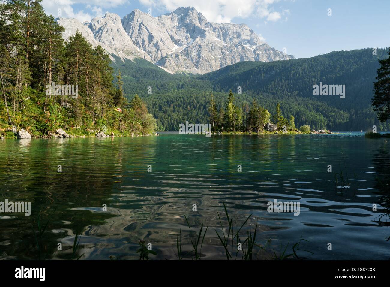 Beautiful mountain lake eibsee hi-res stock photography and images - Alamy