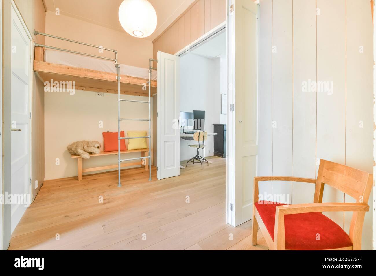 Bright interior design of a luxury house Stock Photo - Alamy