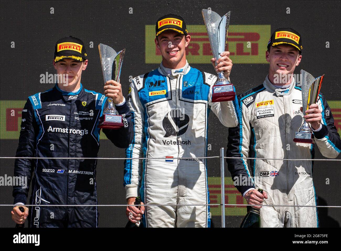 Armstrong Marcus (nzl), DAMS, Dallara F2, Verschoor Richard (nld), MP ...