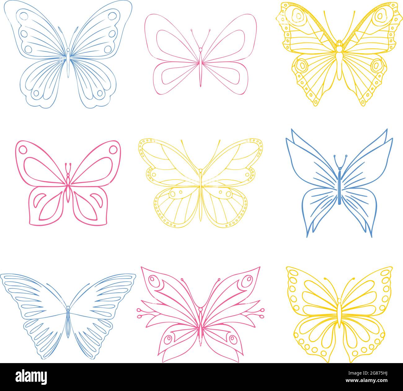 Butterfly Outline Template