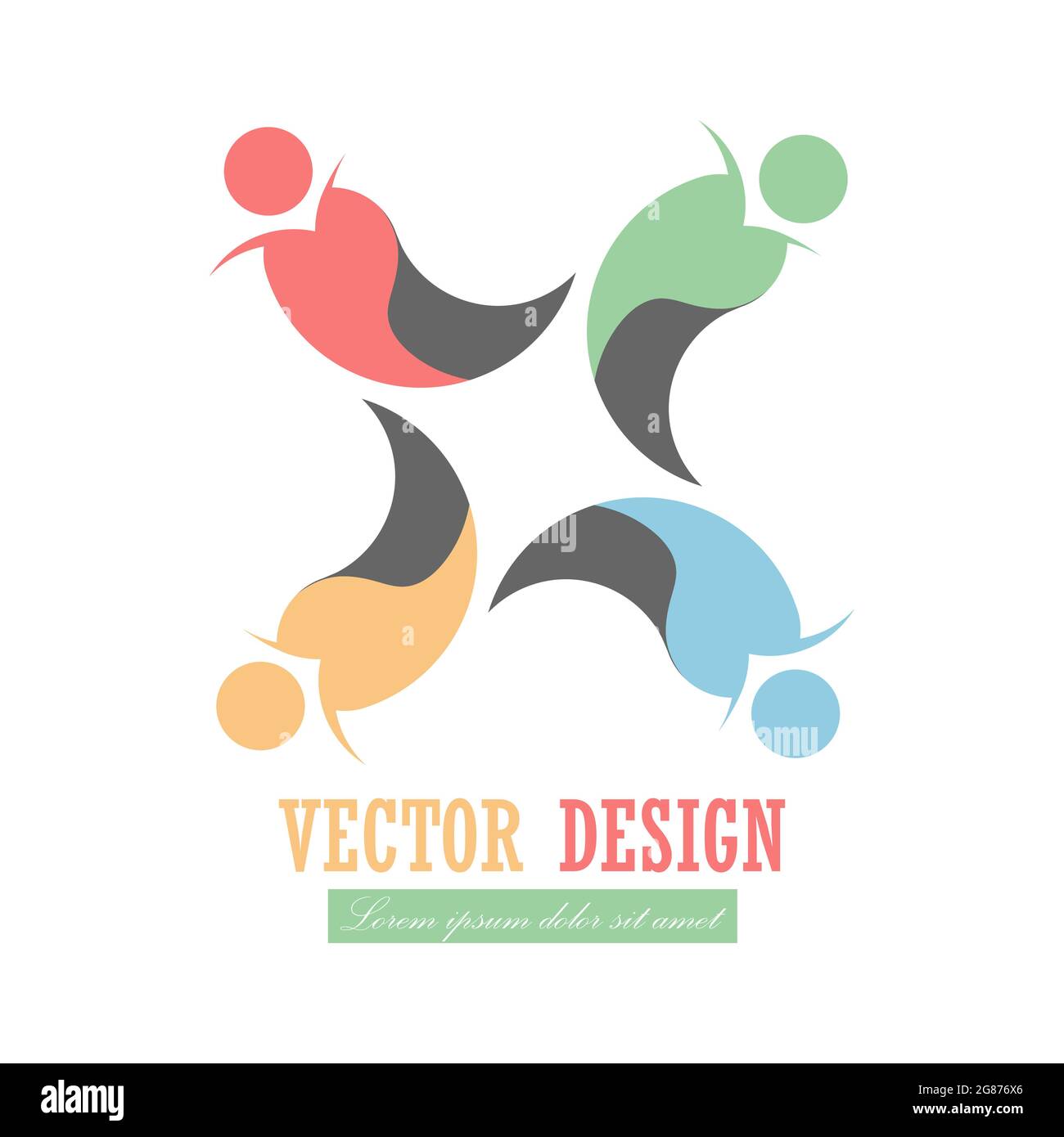 company's logo. Vector illustration for a logo, logo, brand or social ...