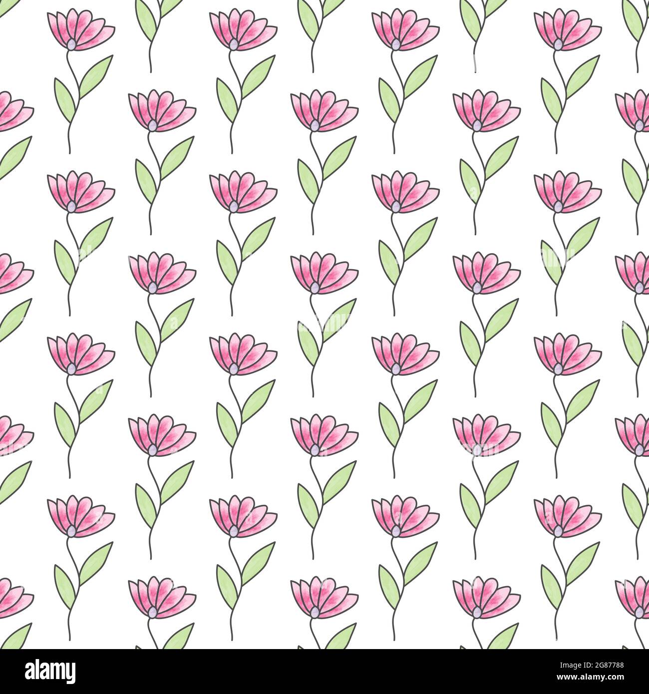 Seamless colored natural pattern for texture, textiles and simple ...
