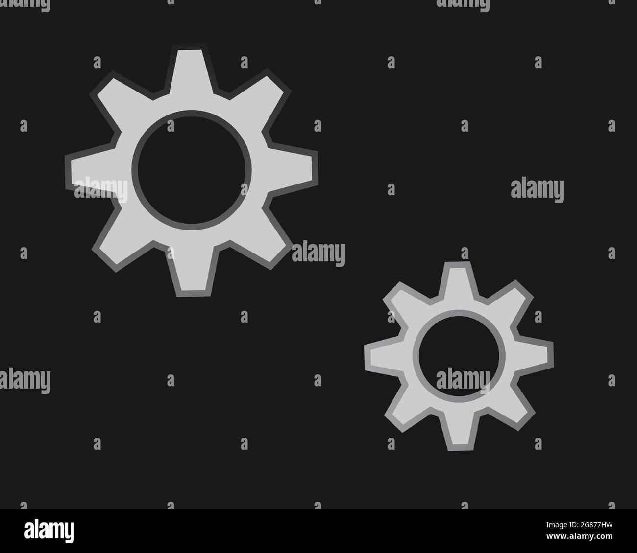 Setting icon vector, Tools, Cog, Gear Sign. Help options account ...