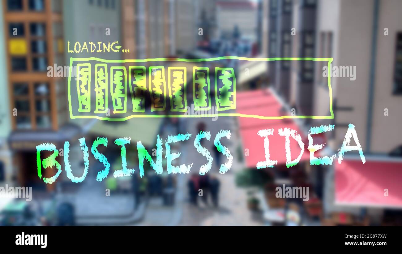 Street Sign the Direction Way to Business Idea Stock Photo - Alamy