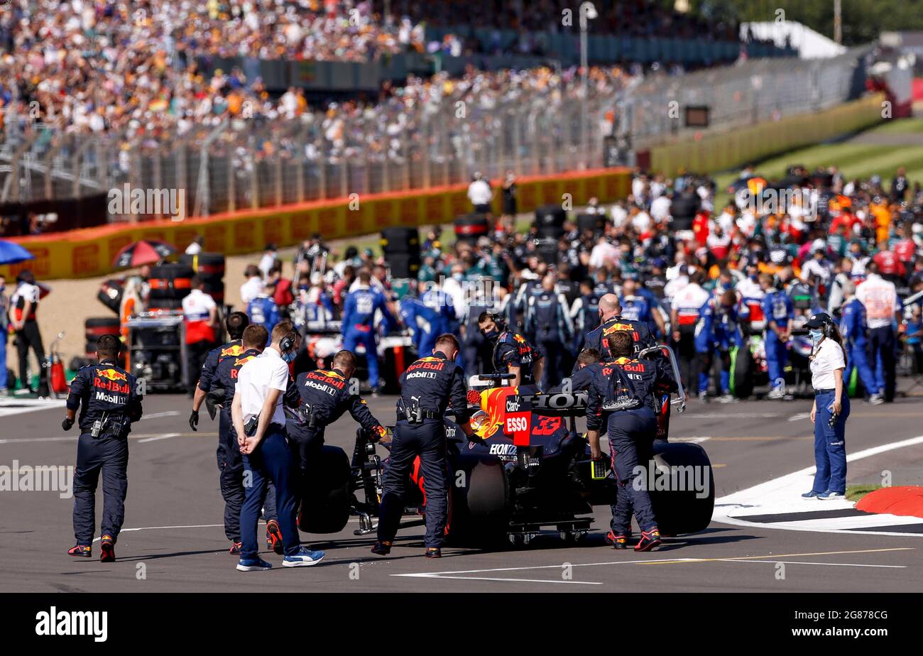 Silverstone, UK. 17th July, 2021. # 33 Max Verstappen (NED, Red Bull ...
