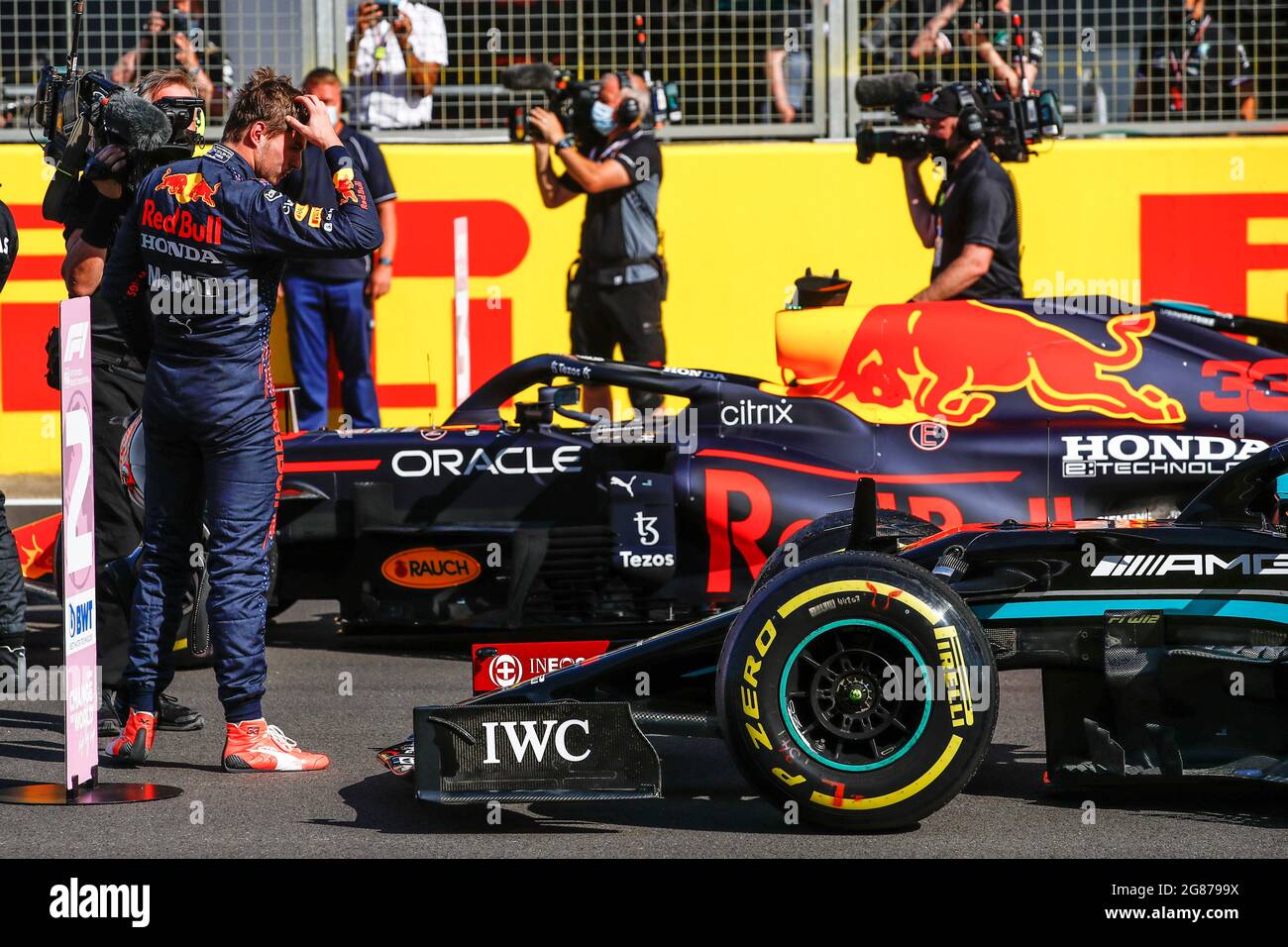 Silverstone, UK. 17th July, 2021. # 33 Max Verstappen (NED, Red Bull ...
