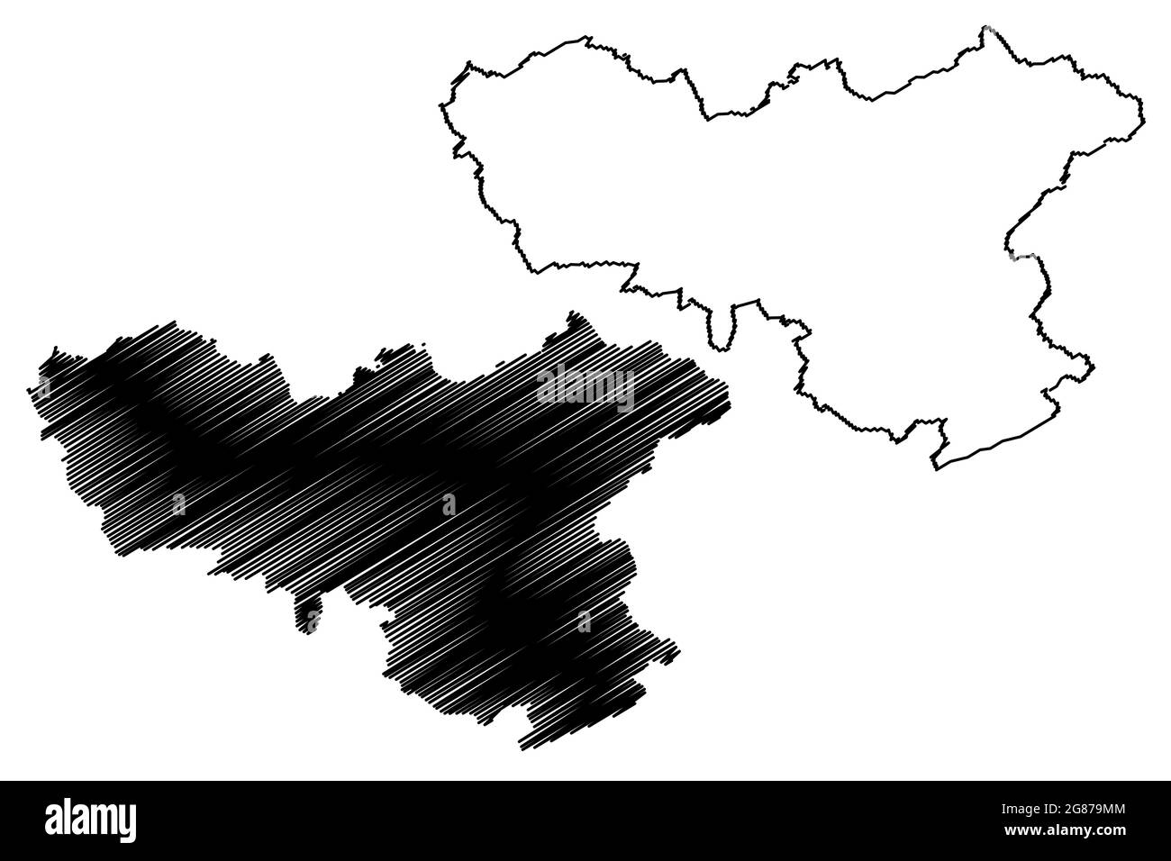 Neunkirchen district (Federal Republic of Germany, State of Saarland ...