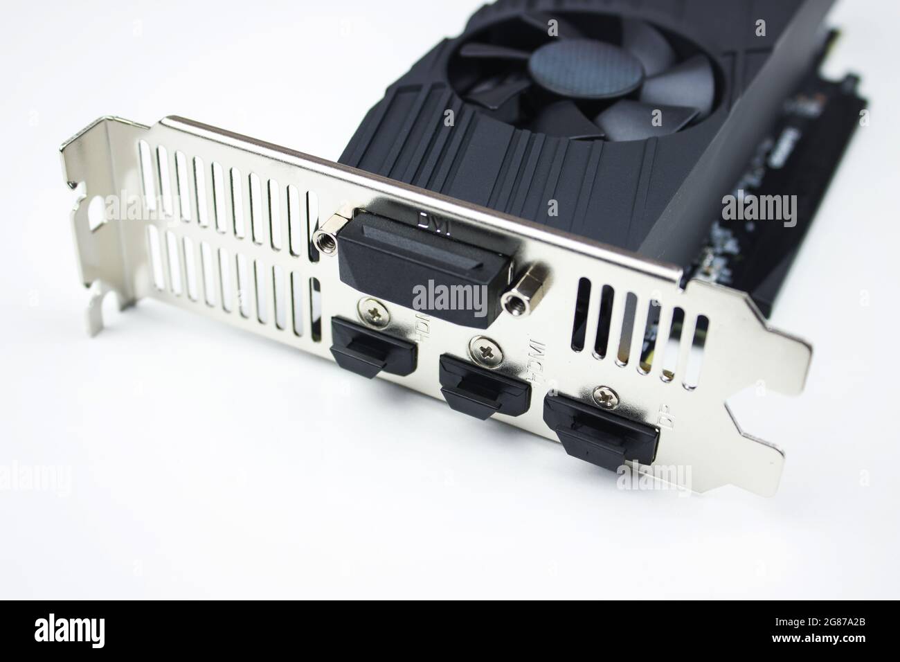 Video graphics card. Computer video card, electronic device or computer ...